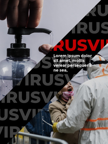 Virus Pandemic Poster Layout Template Google PowerPoint Presentation