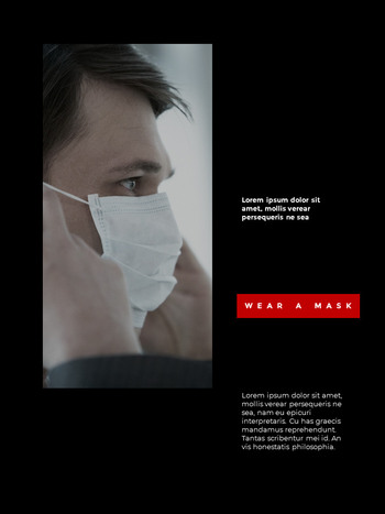 Virus Pandemic Poster Layout Template Simple Templates Design