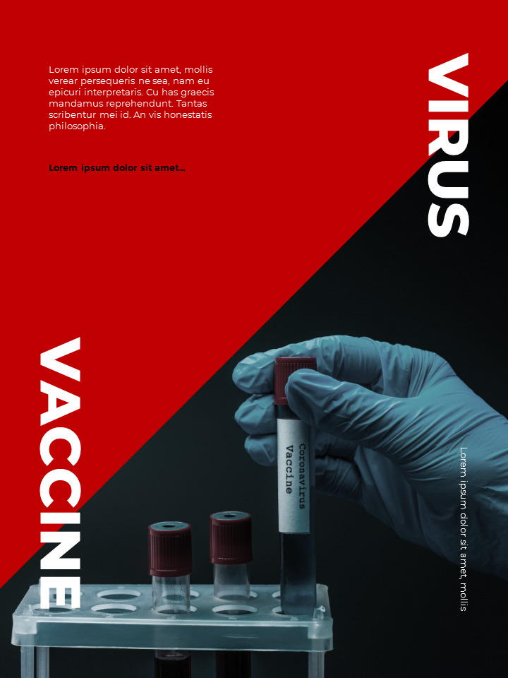 Virus Pandemic Poster Layout Template Simple Templates Design