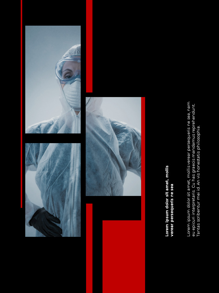 Virus Pandemic Poster Layout Template Simple Templates Design