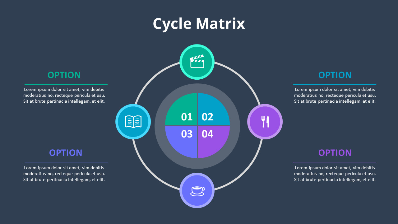 Cycle Radial Type Diagram Powerpoint Presentation Video