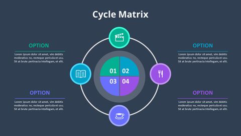 Cycle Radial Type Diagram Powerpoint Presentation Video