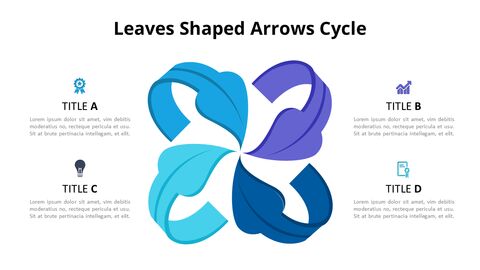 Diversi modelli di PowerPoint animati a tema diagramma ciclo freccia