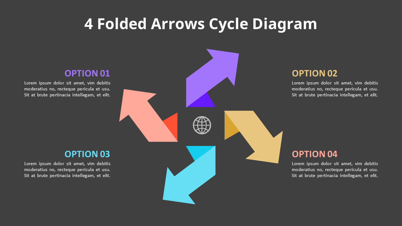 Diverse Arrow Cycle Diagram Theme animated PowerPoint Templates
