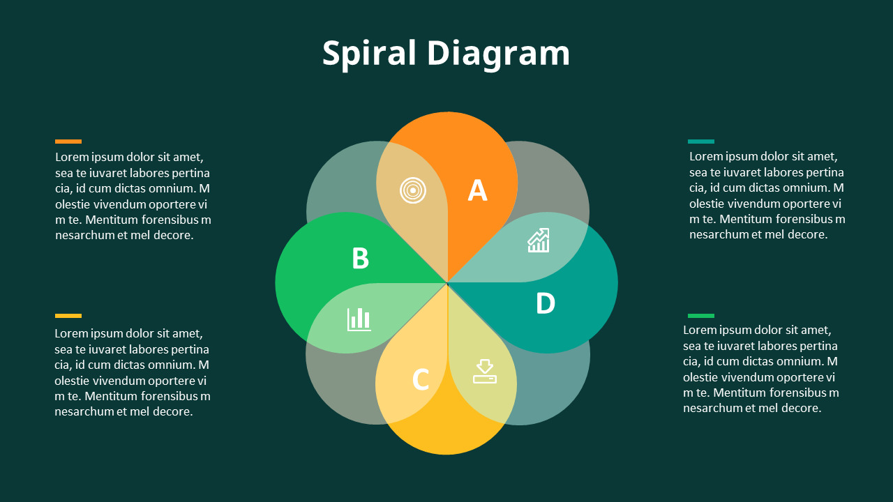 Flower Shape Diagram Presentation Animated Slides in PowerPoint|Cycle