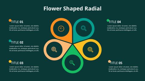 Flower Shape Diagram Presentation Animated Slides in PowerPoint|Cycle
