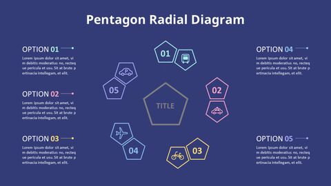 Hexagon Cluster?Diagram powerpoint animation template|Cycle