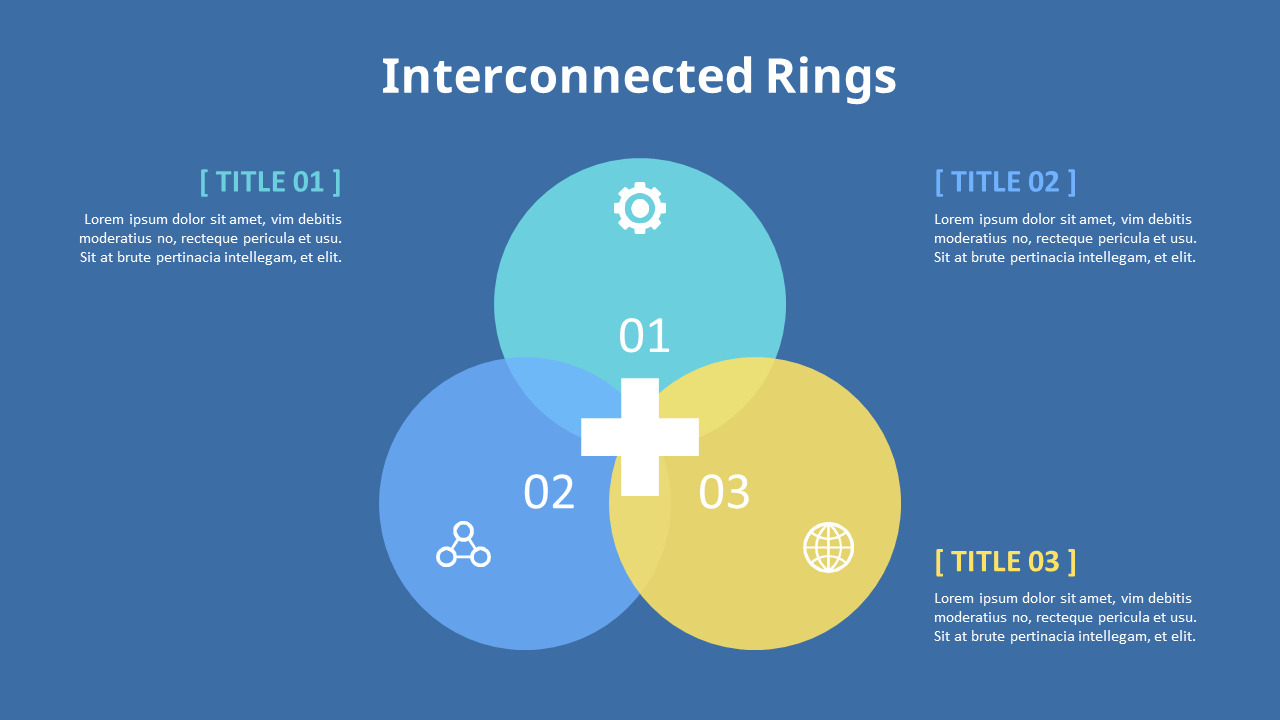 Interconnected Rings Diagram PPT Animated Presentation|Cycle