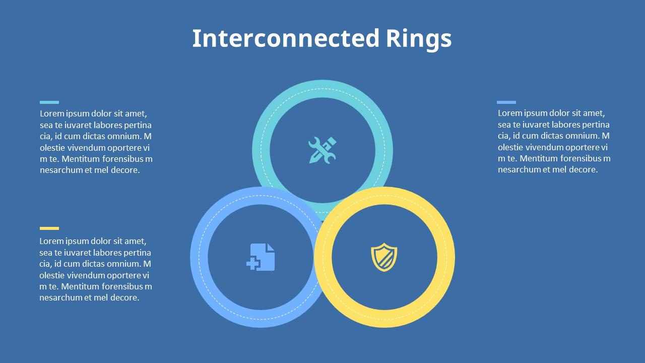 Interconnected Rings Diagram PPT Animated Presentation|Cycle
