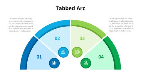 Diagramme d'analyse en demi-cercle Vidéo de présentation Powerpoint|Cycle