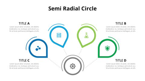 Diagramme d'analyse en demi-cercle Vidéo de présentation Powerpoint|Cycle
