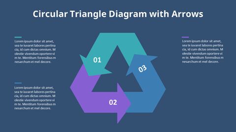 Triangle with Arrows Presentation Animated Slides in PowerPoint|Cycle ...