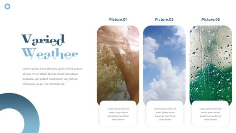 Météo variée Modèle de présentation facile|Mode de vie|PPT