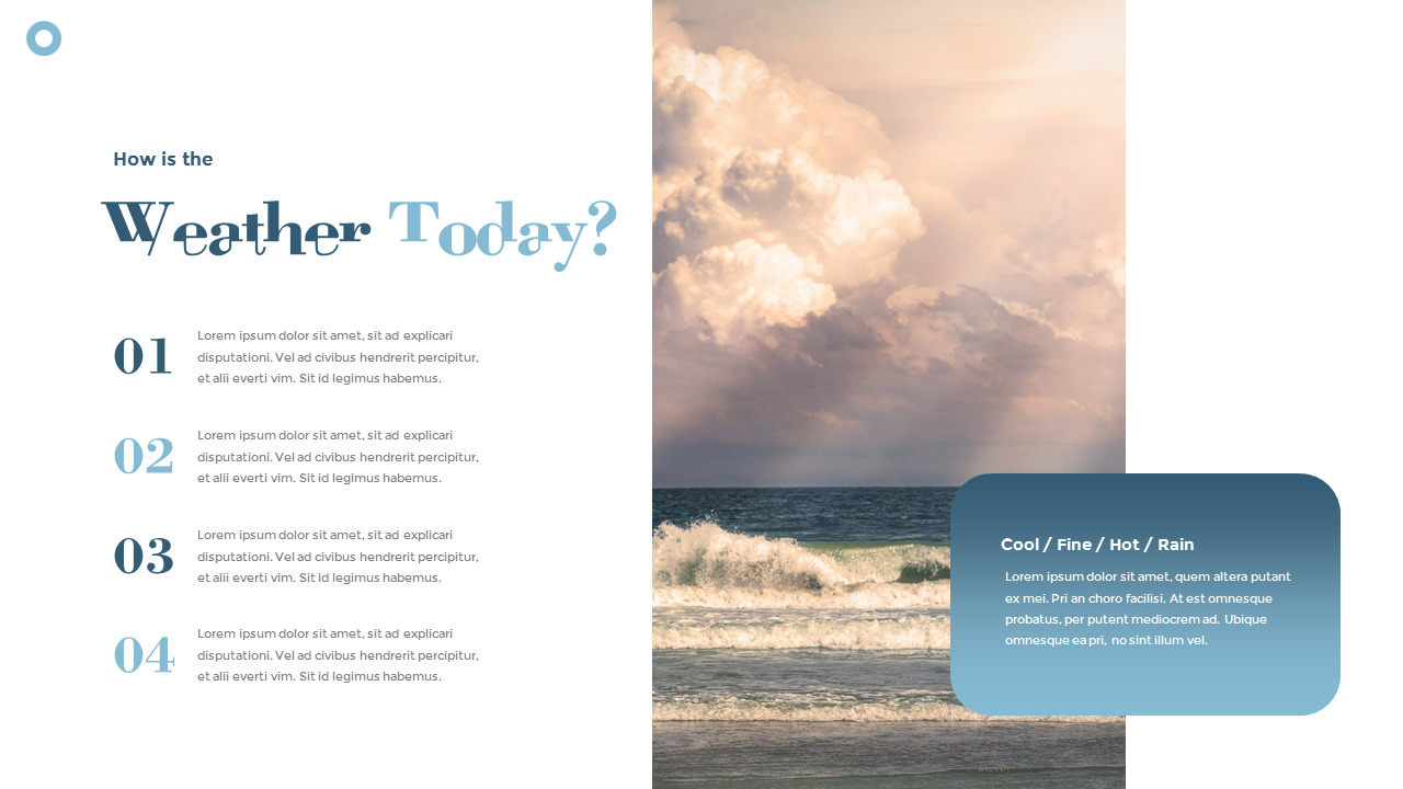 Varied Weather Easy Presentation Template|Lifestyle|PPT