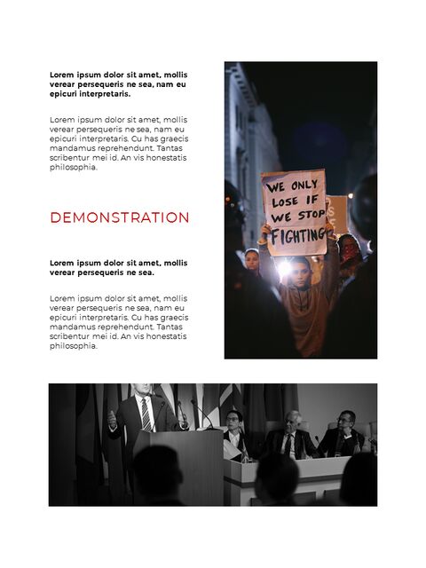 Politics Headline Magazine Style Layout PPT Backgrounds