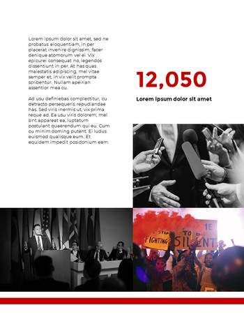 Politics Headline Magazine Style Layout PPT Backgrounds