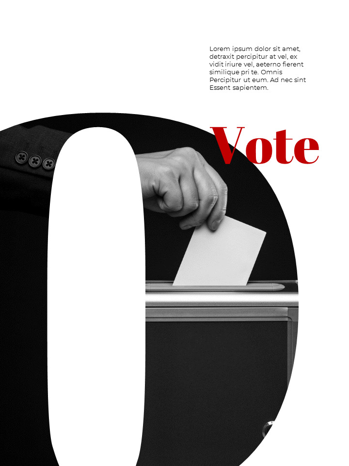 Politics Headline Magazine Style Layout PPT Backgrounds