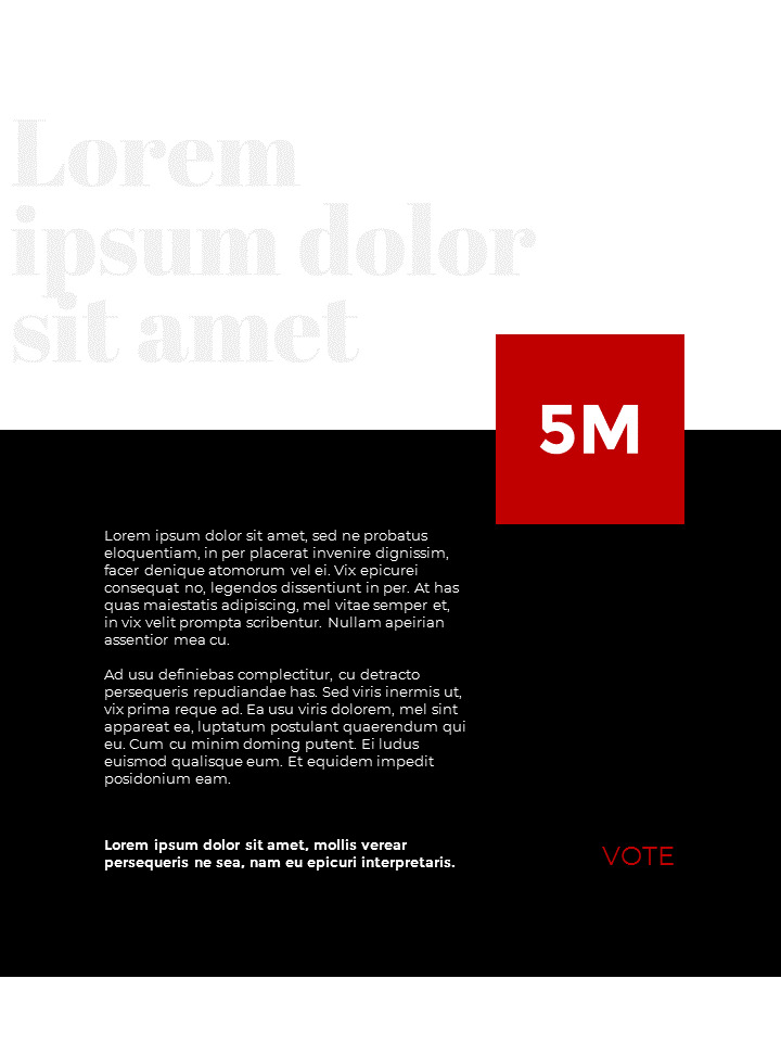 Politics Headline Magazine Style Layout PPT Backgrounds