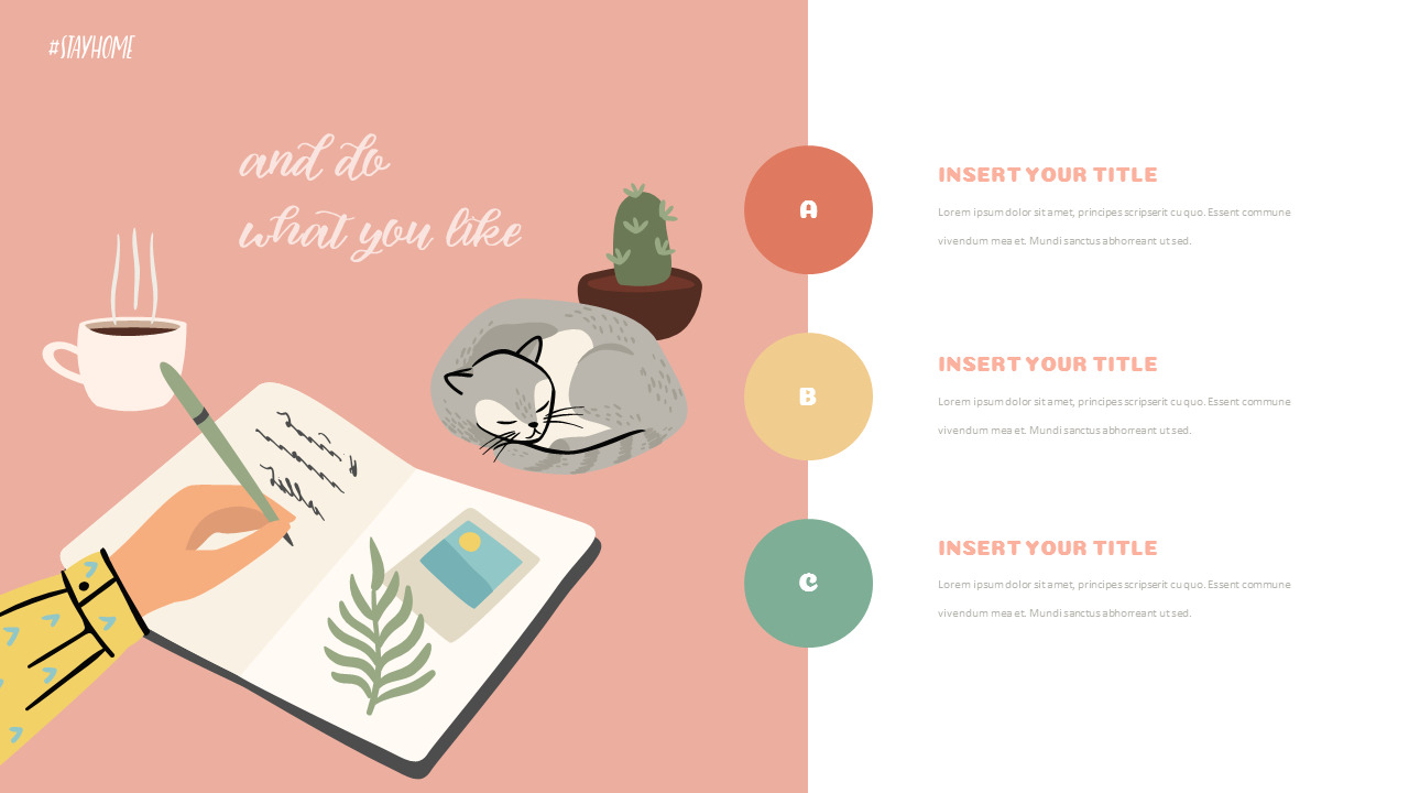 Stay at Home PowerPoint Templates Design