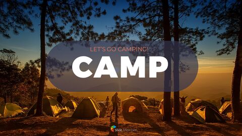 Camping creating PowerPoint Presentations|Lifestyle|Templates