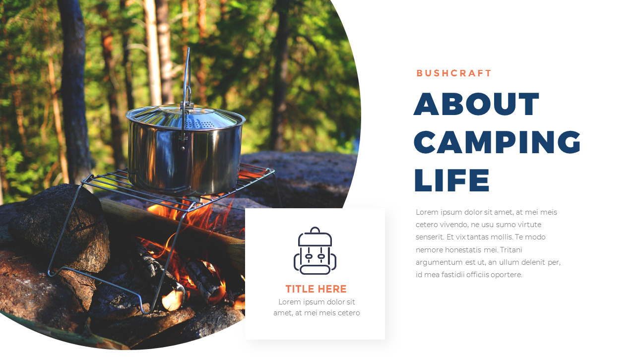 Camping creating PowerPoint Presentations|Lifestyle|Templates