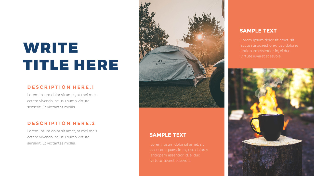 Camping creating PowerPoint Presentations|Lifestyle|Templates