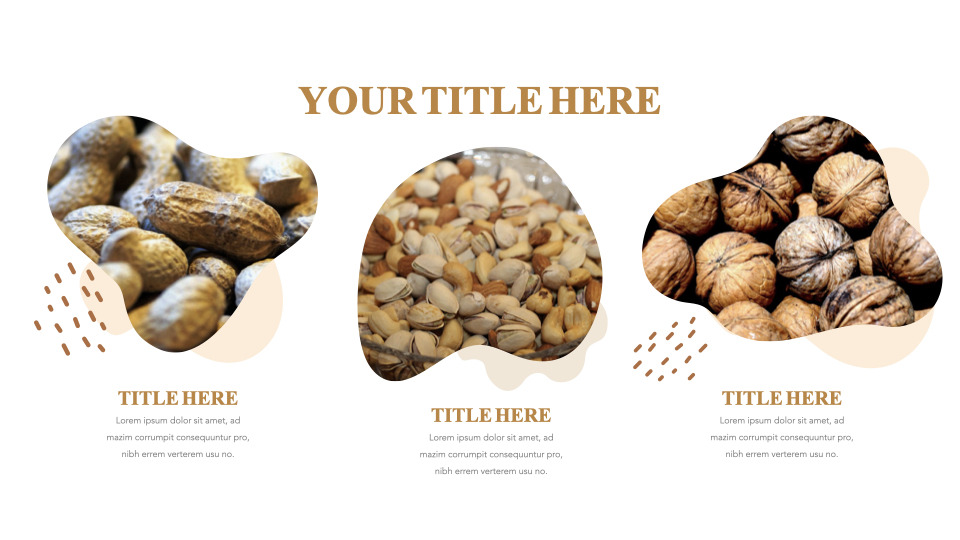 Various of Nuts keynote template|Business