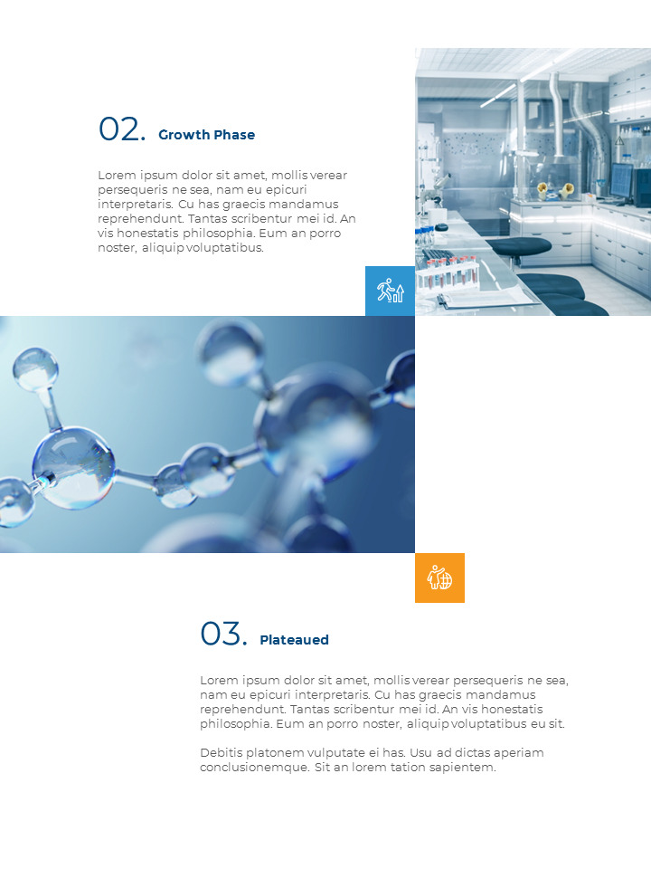 Medical Scientific Research Annual Report presentation slide design