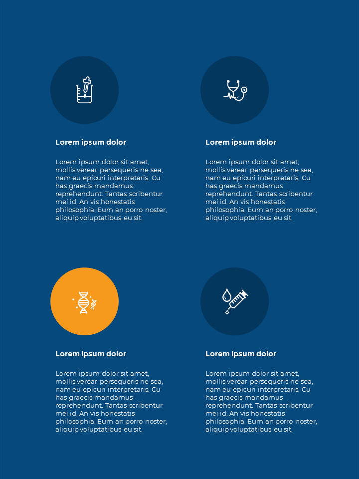 Medical Scientific Research Annual Report presentation slide design