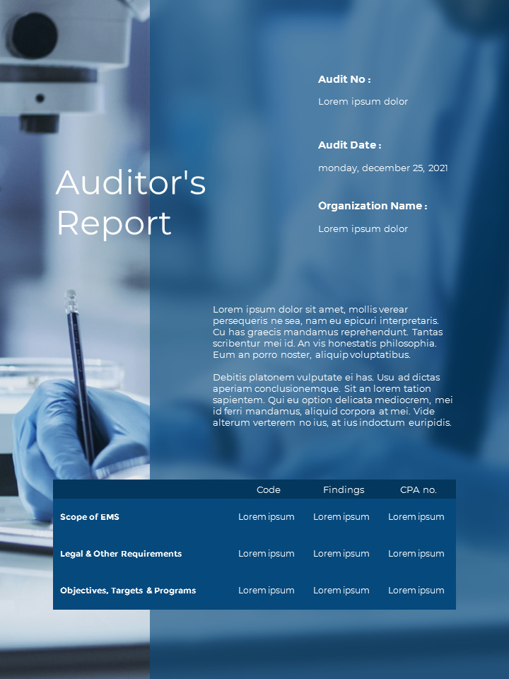 Medical Scientific Research Annual Report presentation slide design