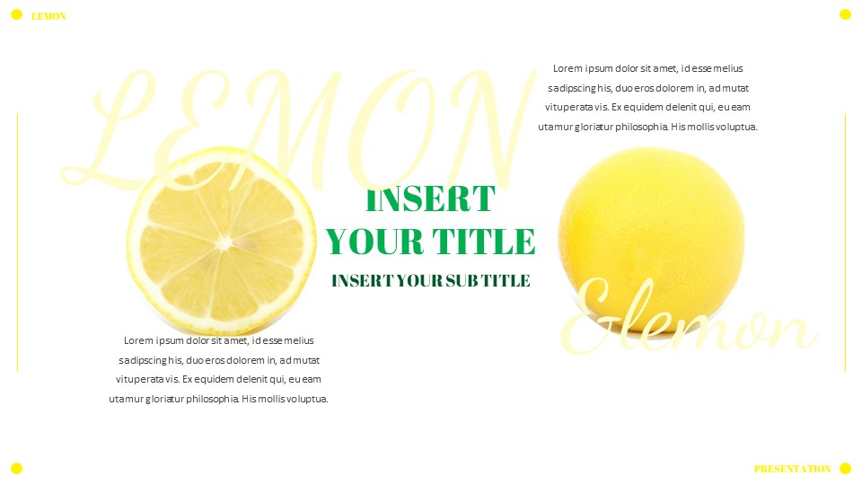 Lemon Presentation Google Slides Templates