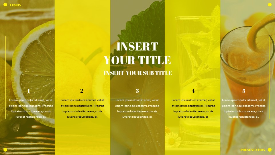 Lemon Presentation Google Slides Templates