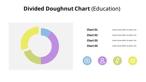 Divided Donut Chart List|Doughnut