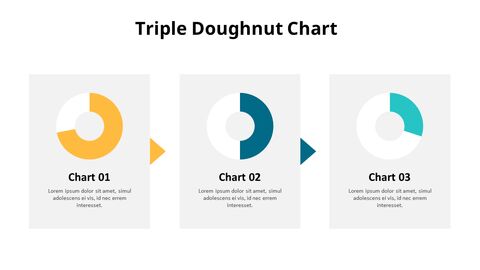 3 Steps Doughnut Chart Process