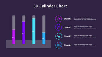 3D Cylinder Chart|Column