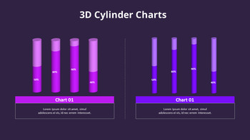 3D Cylinder Chart|Column