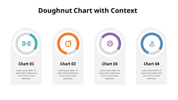 Four Donut Chart Process|Doughnut