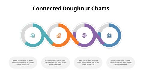 Four Donut Chart Process|Doughnut