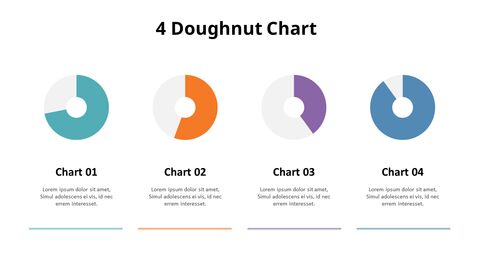 Four Donut Chart Process|Doughnut