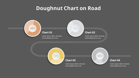 Four Process Donut Chart|Doughnut