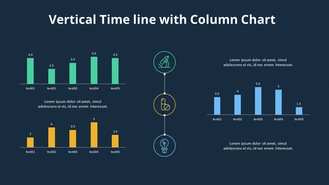 Cuadro de tres columnas de comparación