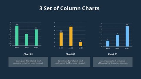 Three Comparison Column Chart