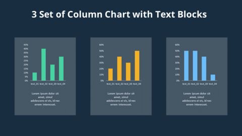 Three Comparison Column Chart