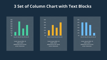 Three Comparison Column Chart