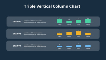 Three Comparison Column Chart