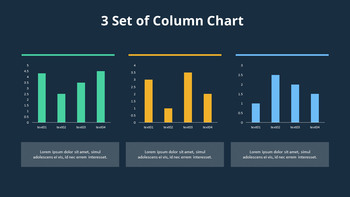 Three Comparison Column Chart