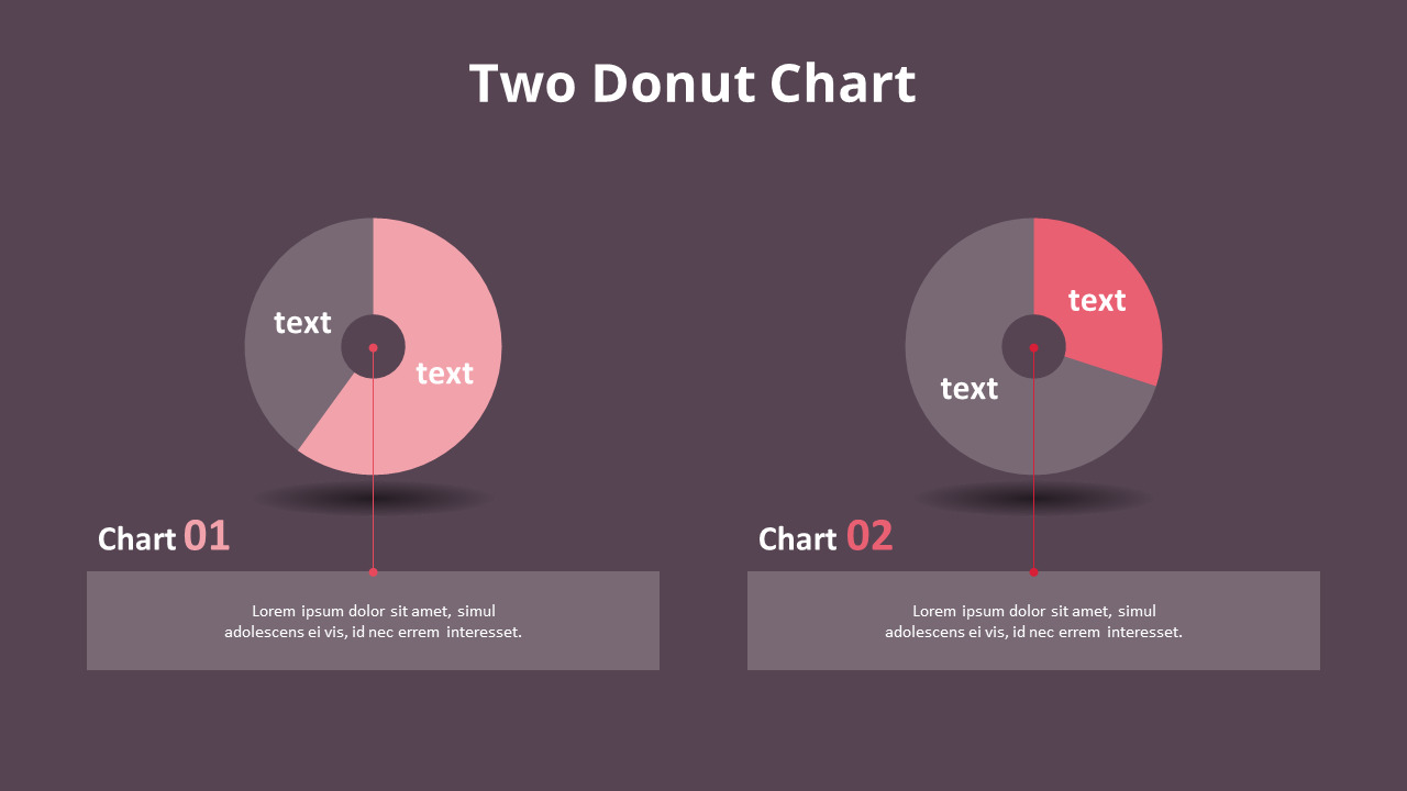 Two Donut Chart with Icons|Doughnut