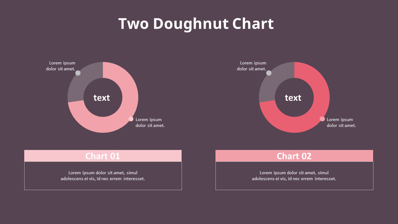 Two Donut Chart with Icons|Doughnut