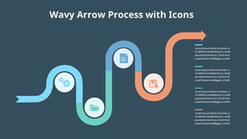 Arrow Process Diagram with Icons