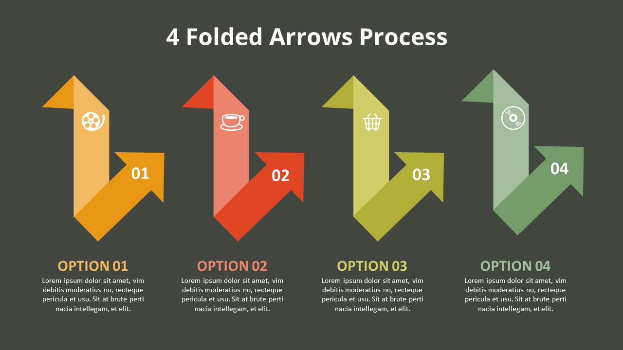 Folded Arrows Process Diagram